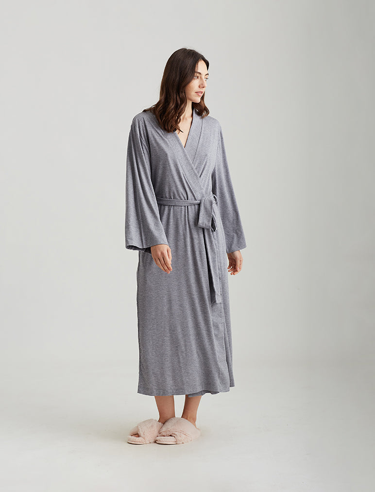Papinelle | Modal Soft Maxi Robe in Black – Papinelle Sleepwear AU