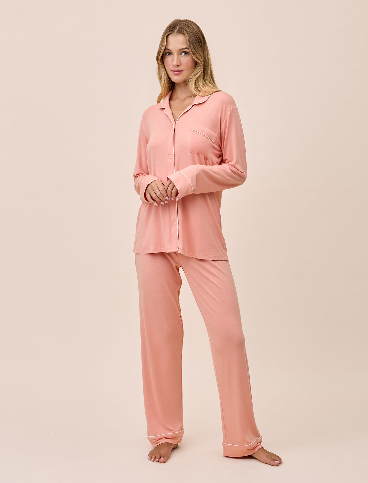 Molly Sims Modal Soft PJ Set & Eye Mask