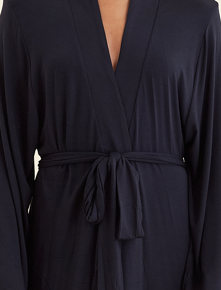 Papinelle | Modal Soft Maxi Robe in Black – Papinelle Sleepwear AU