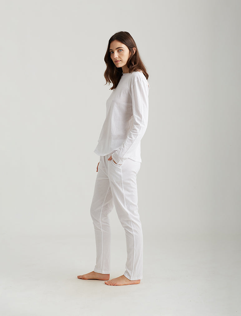 Jada Organic Cotton Knit Long Sleeve Tee – Papinelle Sleepwear AU