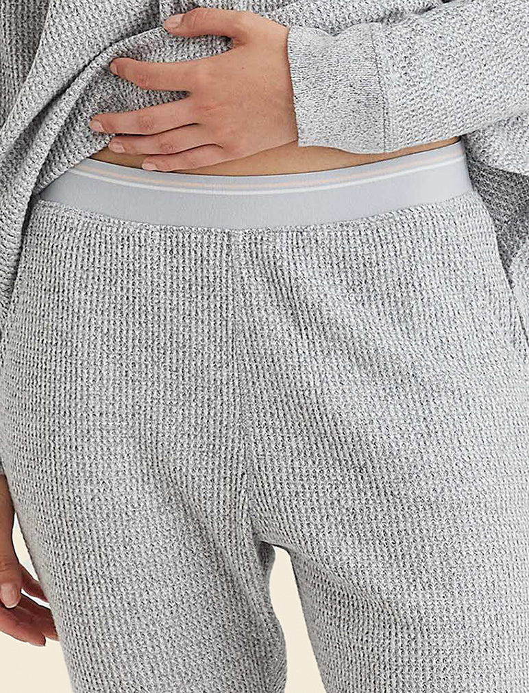 Super Soft Waffle Exposed Elastic Jogger – Papinelle Sleepwear AU