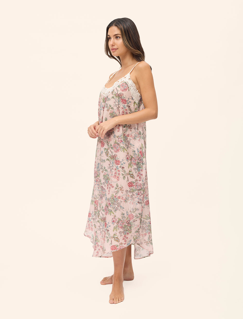 Layla Lace Front Maxi Nightie