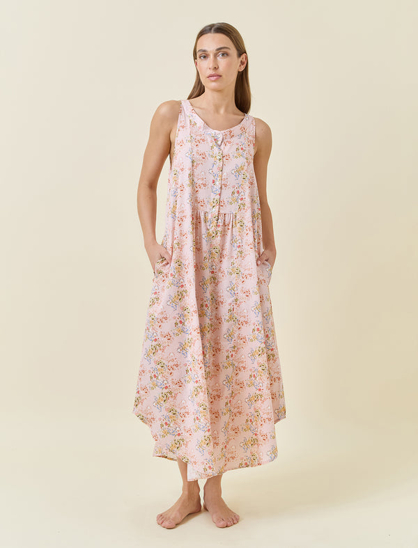 Molly Panel Front Maxi Nightie