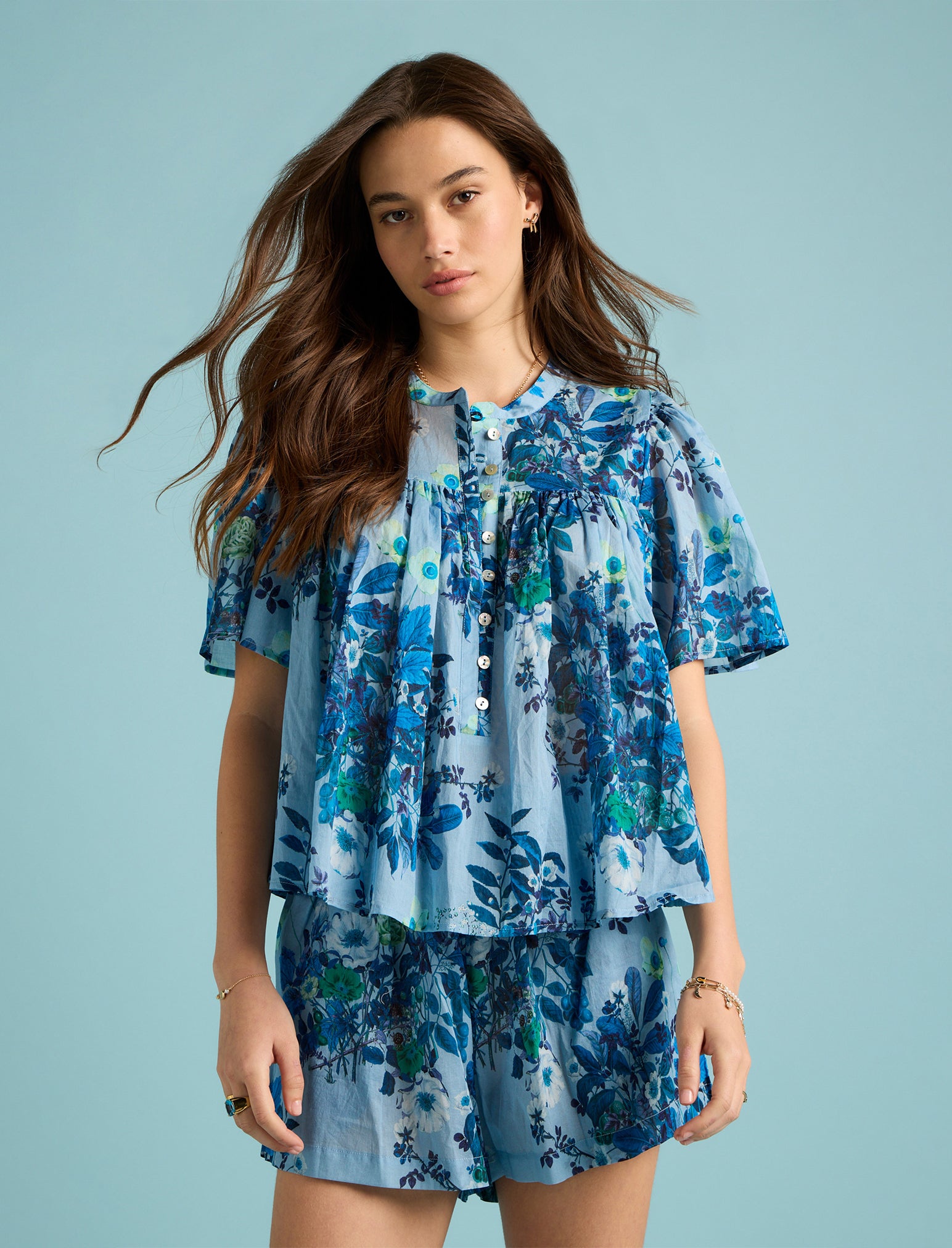 Karen Walker Love Letter Flutter Boxer PJ Set