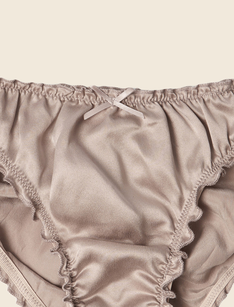 Audrey Mulberry Silk Knicker – Papinelle Sleepwear AU