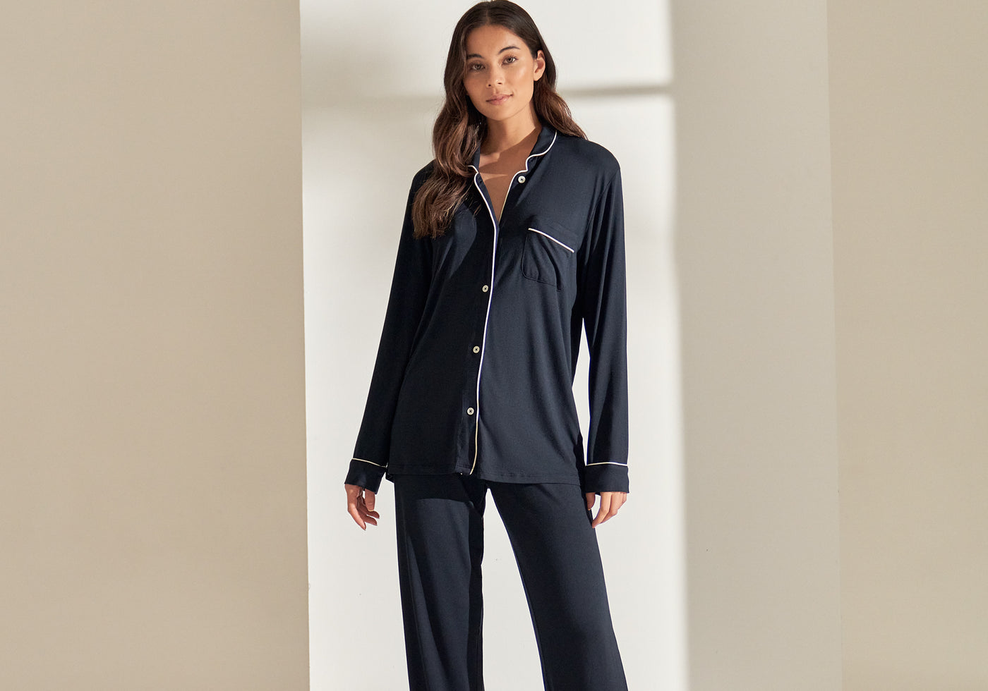 Papinelle | Modal Soft Maxi Robe in Black